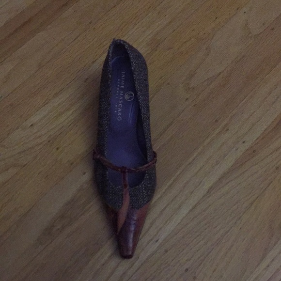 Jaime Mascaro | Shoes | Jaime Mascaro Tweed And Leather Pump 75 Beauty ...